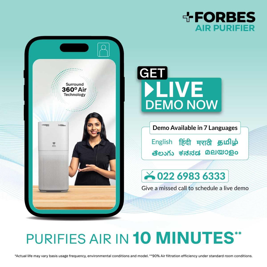 Eureka Forbes Smart Air Purifier 355 Smart | Covers upto 480 Sq. Ft.