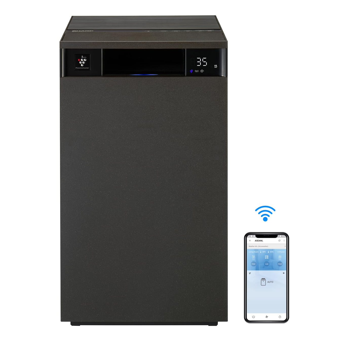 SHARP FX-S120M-H Air Purifier for Home | Area Coverage 930 sq feet | W