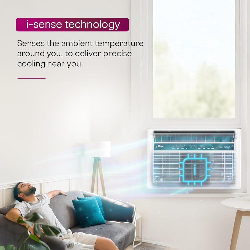 Buy Godrej WIC 18XTC5 WYA 1.5 Ton 5 Star Inverter Split AC Copper 2025 ...