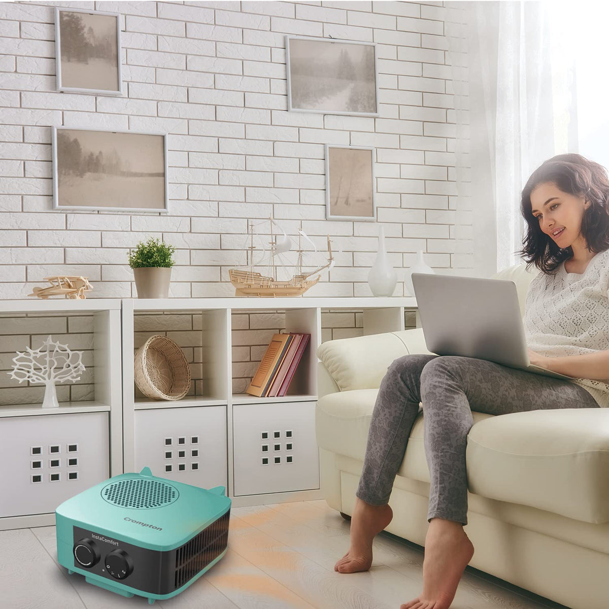 Crompton Insta Comfort Heater 2000 Watts Heat Convector with Adjustabl
