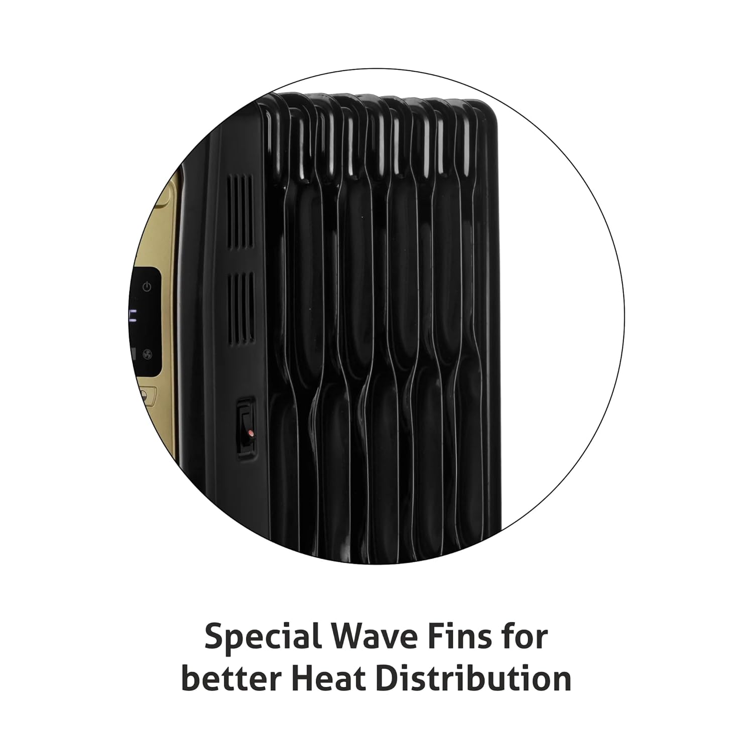 Glen HA7013DOR9 9-Fin 2000W Oil Filled Heater | Mahajan Electronics