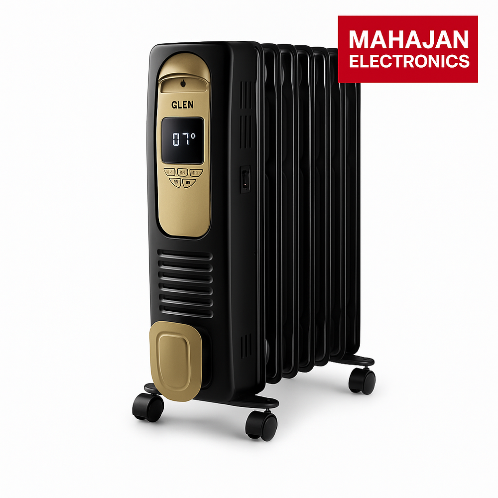 Glen HA 7013 13 Fin Oil Filled Radiator Room Heater | 2900 W | Digital