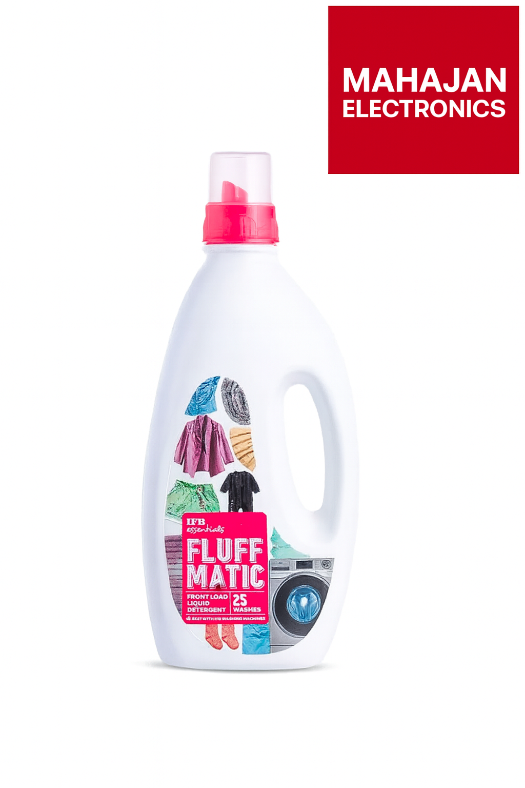 IFB Fluff Front Load Fabric Care Liquid Detergent - 1 L