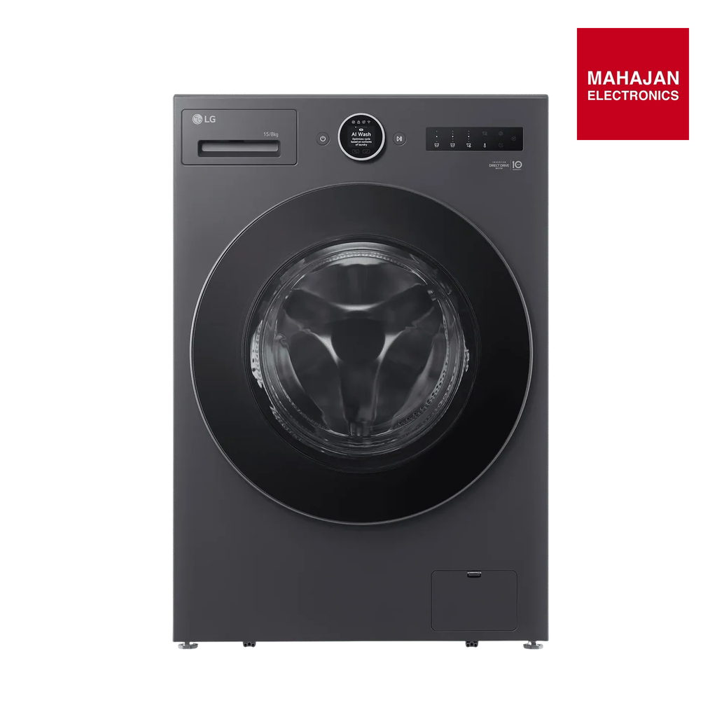 LG FDX91508A9E 15/8 Kg AI Washer Dryer | VX Series | Mahajan Electronics