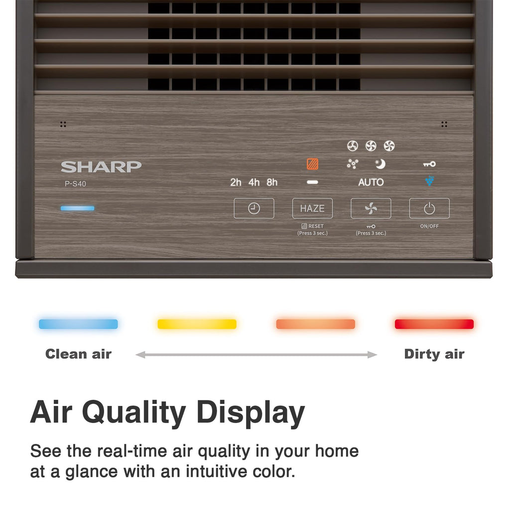 Sharp FP-S40M-T Air Purifier with Patented PCI Technology, HEPA Filter