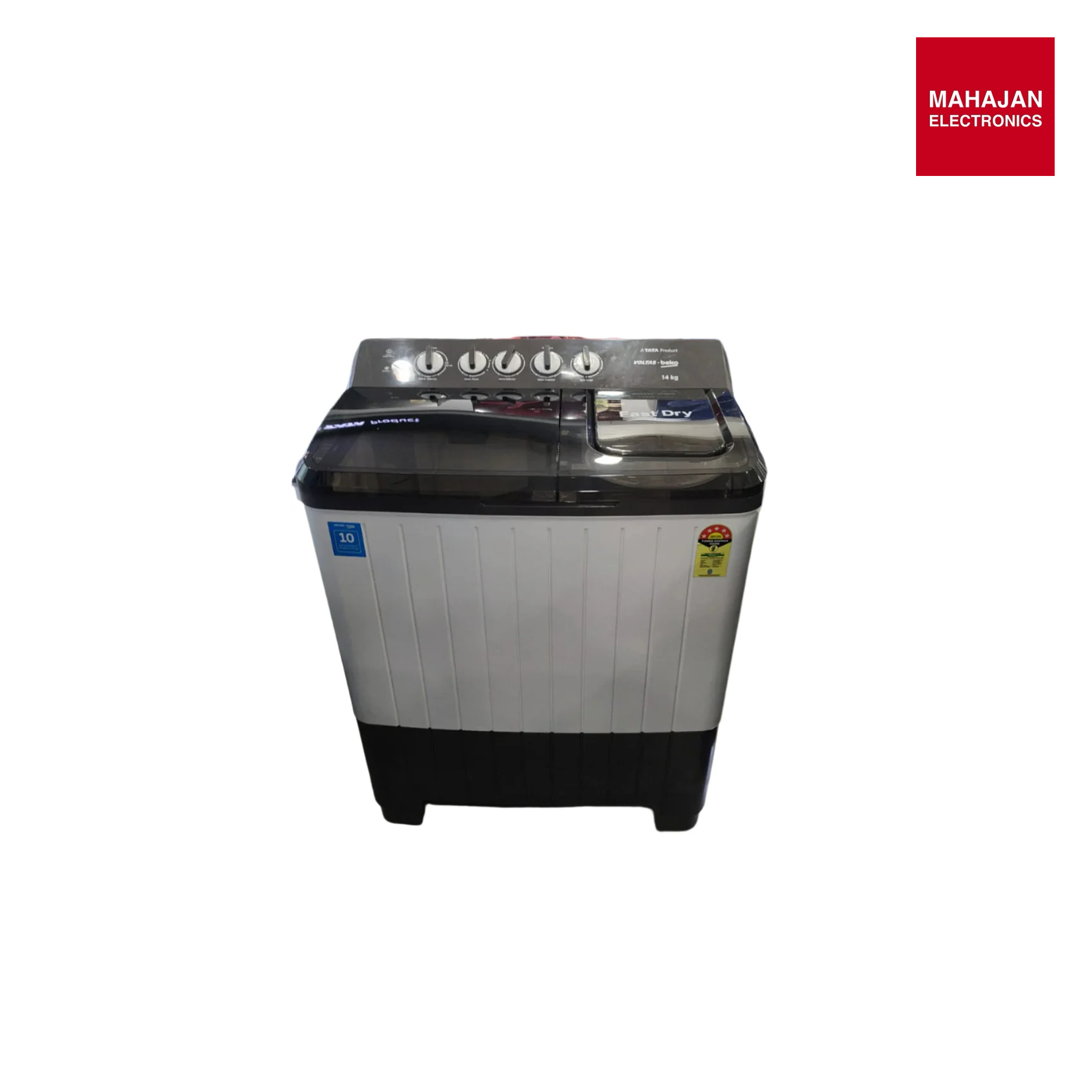 Voltas Beko WTT140UPA/GRSSWH5PTDA 14 kg Semi Automatic Top Load Washin