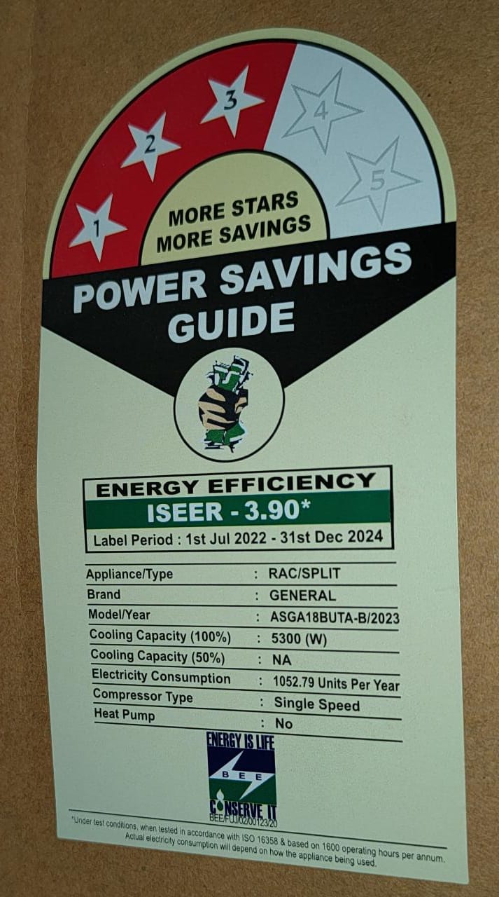 Shop O General 1.5 Ton 3 Star Fixed Speed Split AC Best Deals Online