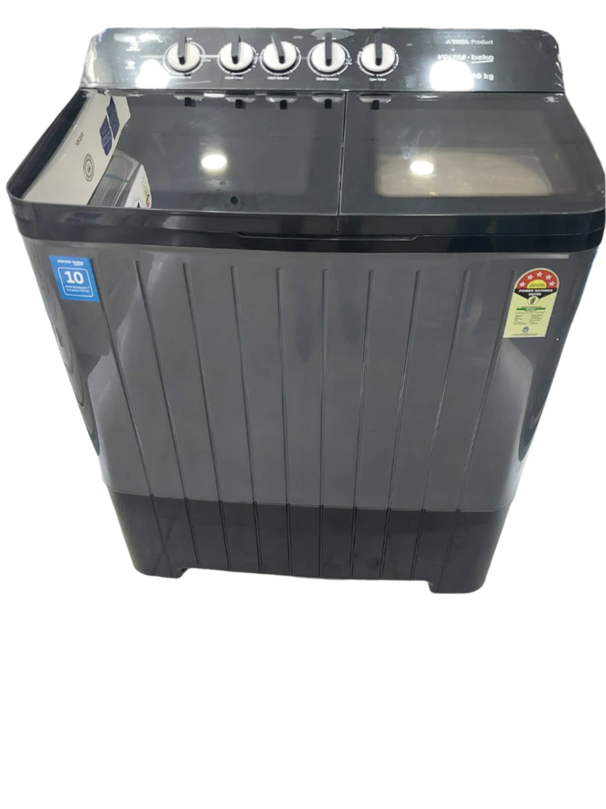 Voltas Beko WTT100UPA/BKSSDG5GTDA 10 Kg 5 Star Semi Automatic Top Load