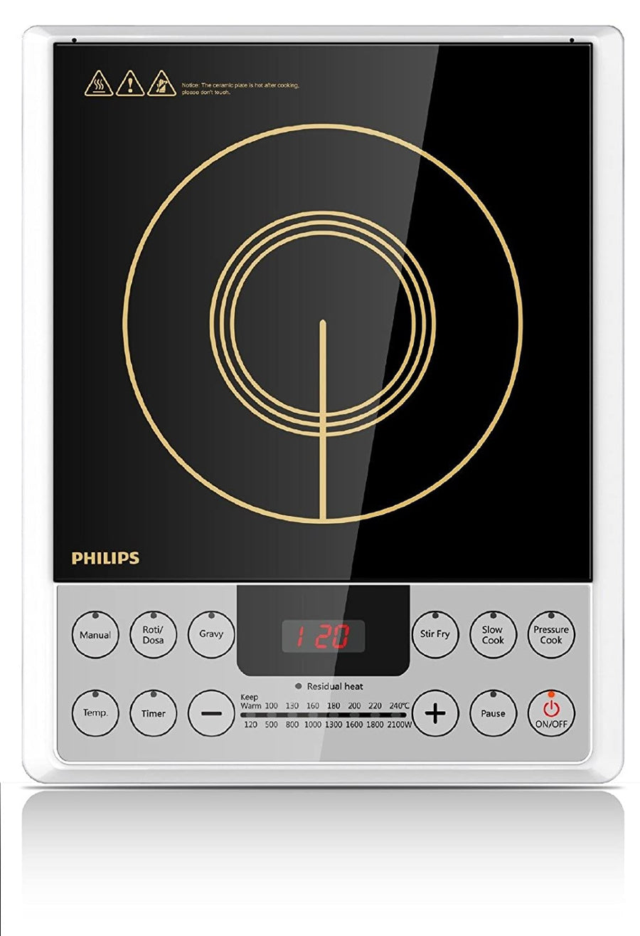 Philips HD4929/01 2100W Induction Cooktop | Indian Presets, Auto-Off ...