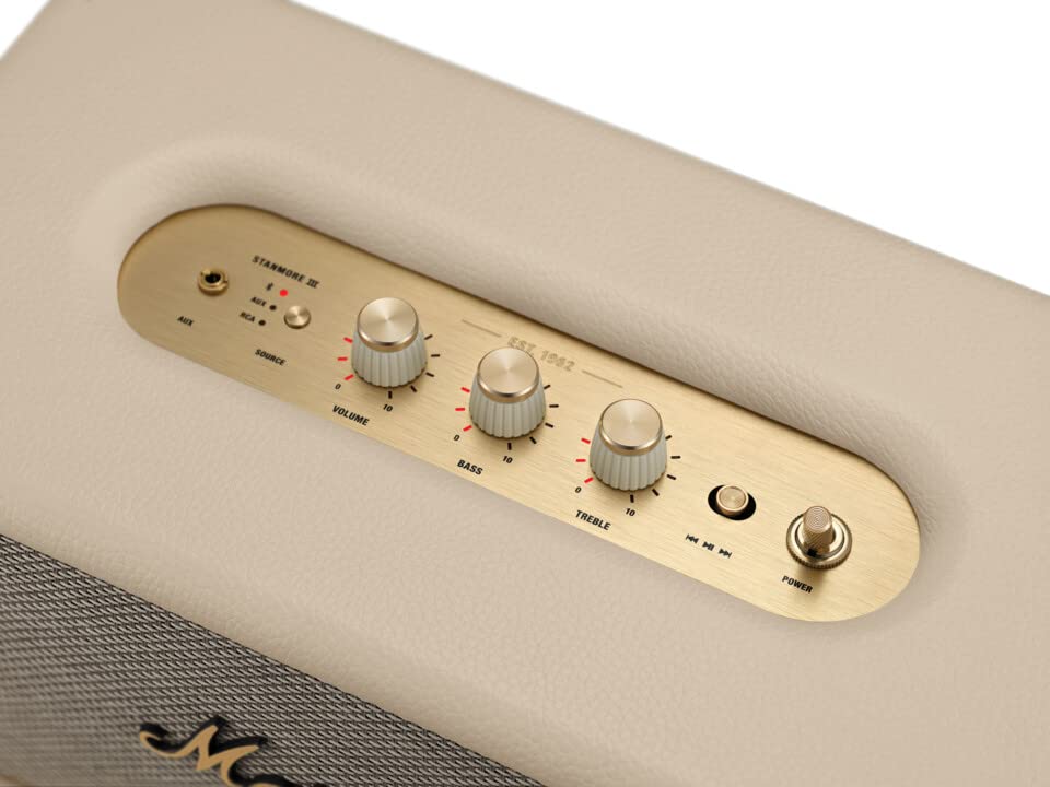 Buy Marshall Stanmore III Bluetooth Wireless Speaker Cream at Online ...